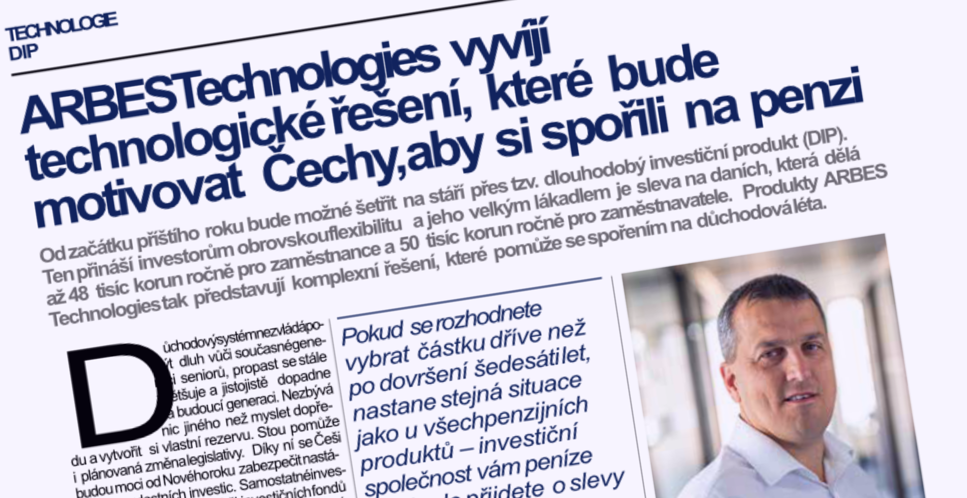 ARBES Technologies | ARBES Technologies vyvíjí technologické řešení, které bude motivovat Čechy ...